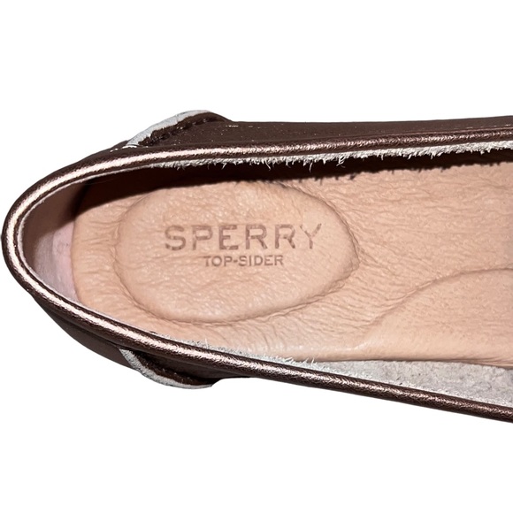 Sperry | Shoes | Sperry Topsider Rose Gold Seaport Leather Penny Loafer ...